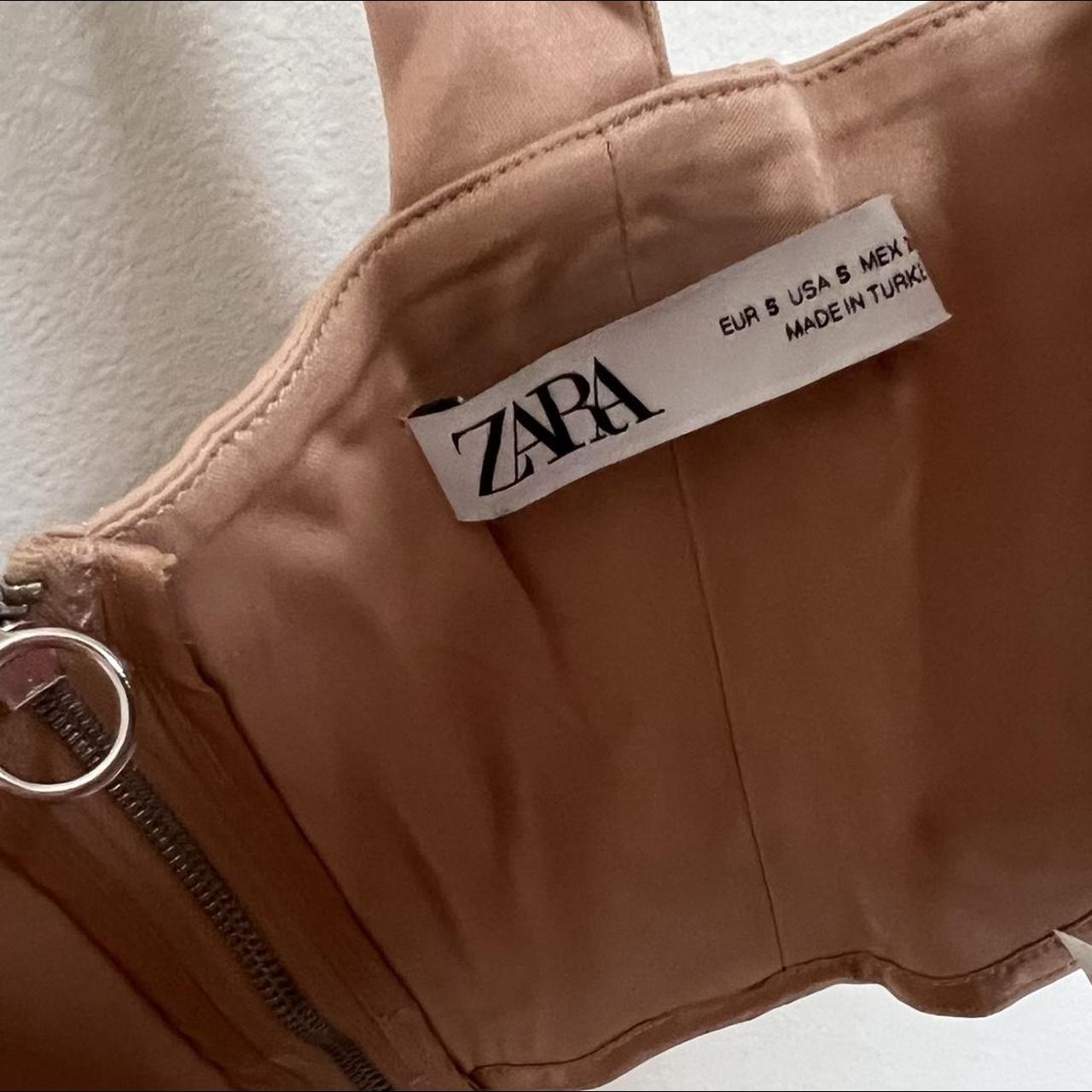 Zara Women's Tan Corset | Depop