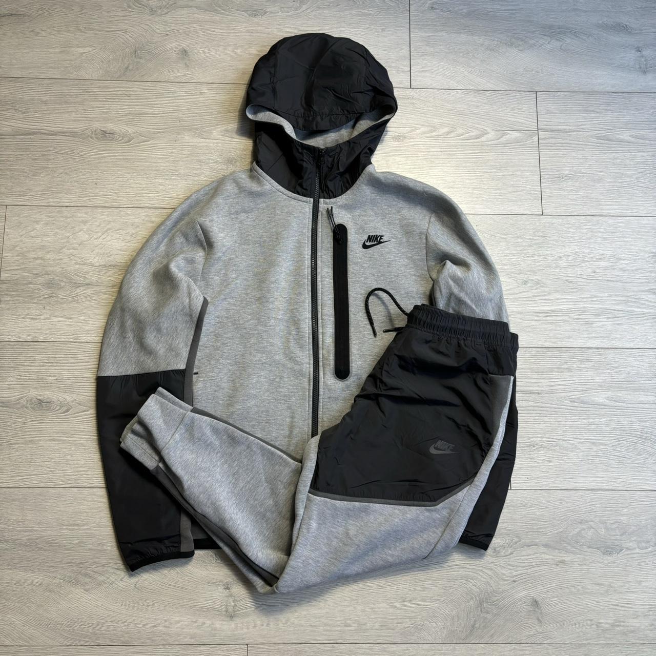 Men’s Nike tech fleece woven tracksuit Hoodie and... | Depop