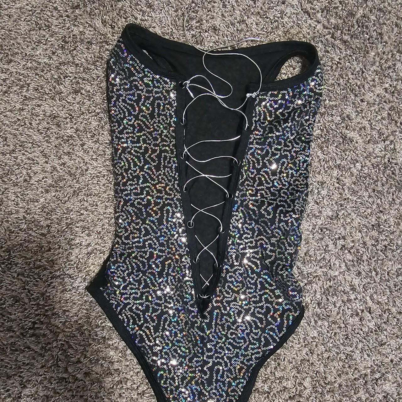Spandex sequin body suit! Bought for an event and... | Depop