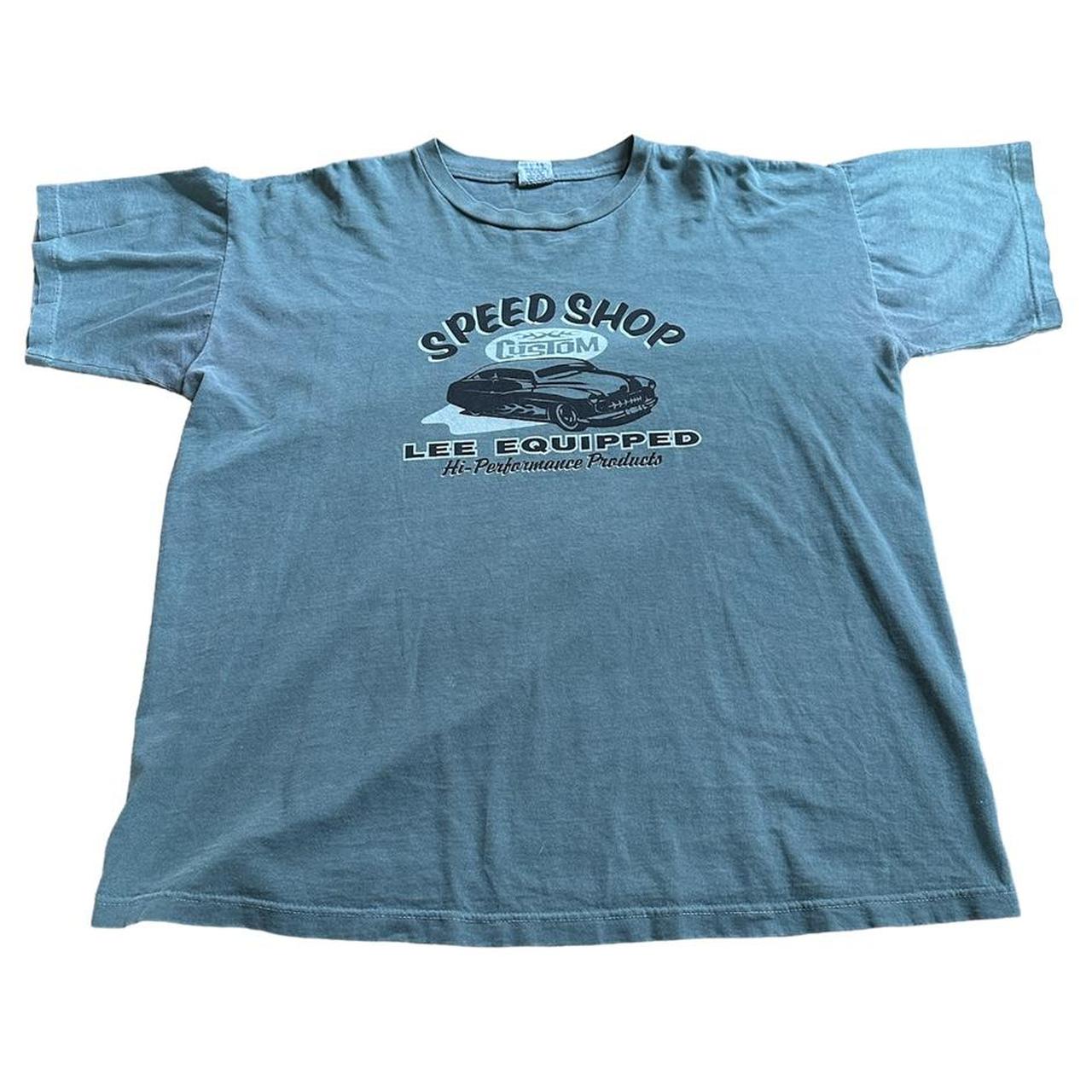 Lee Men's Green and Black T-shirt | Depop