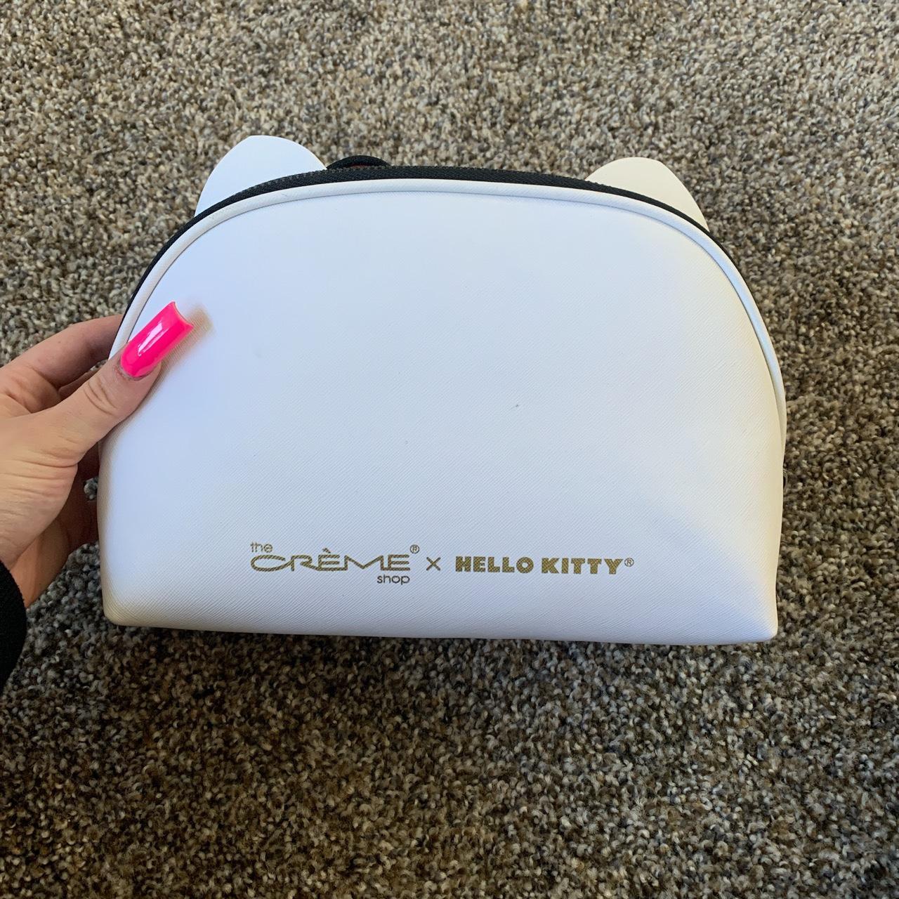 crème shop hello kitty makeup bag! only used once... - Depop