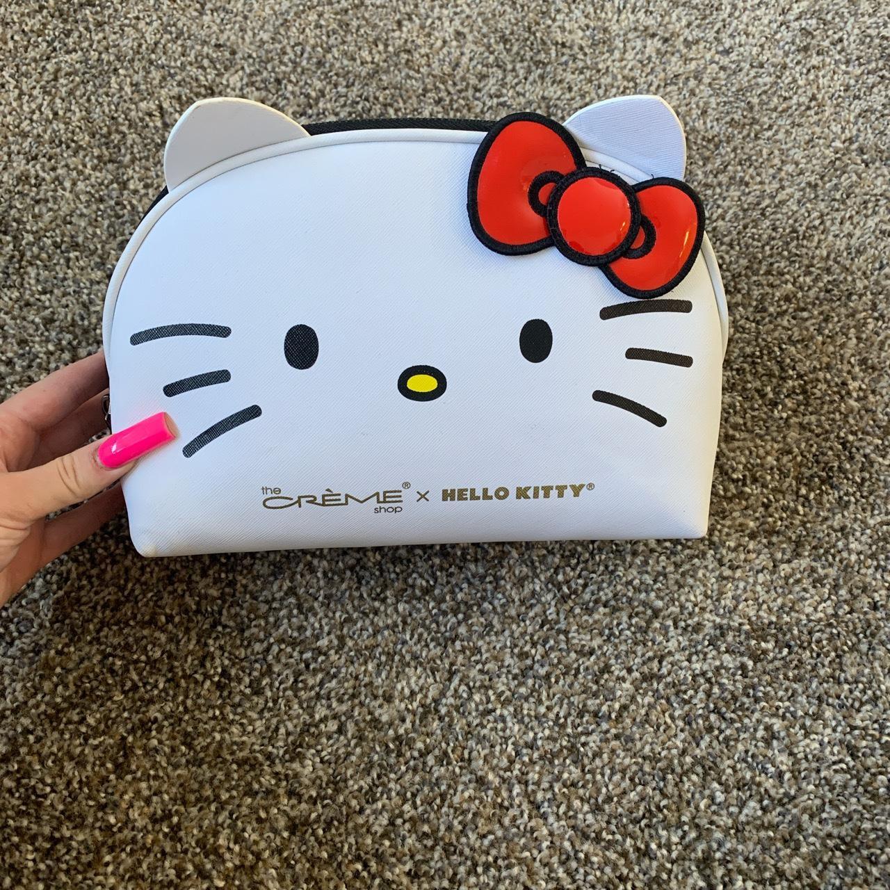 crème shop hello kitty makeup bag! only used once... - Depop