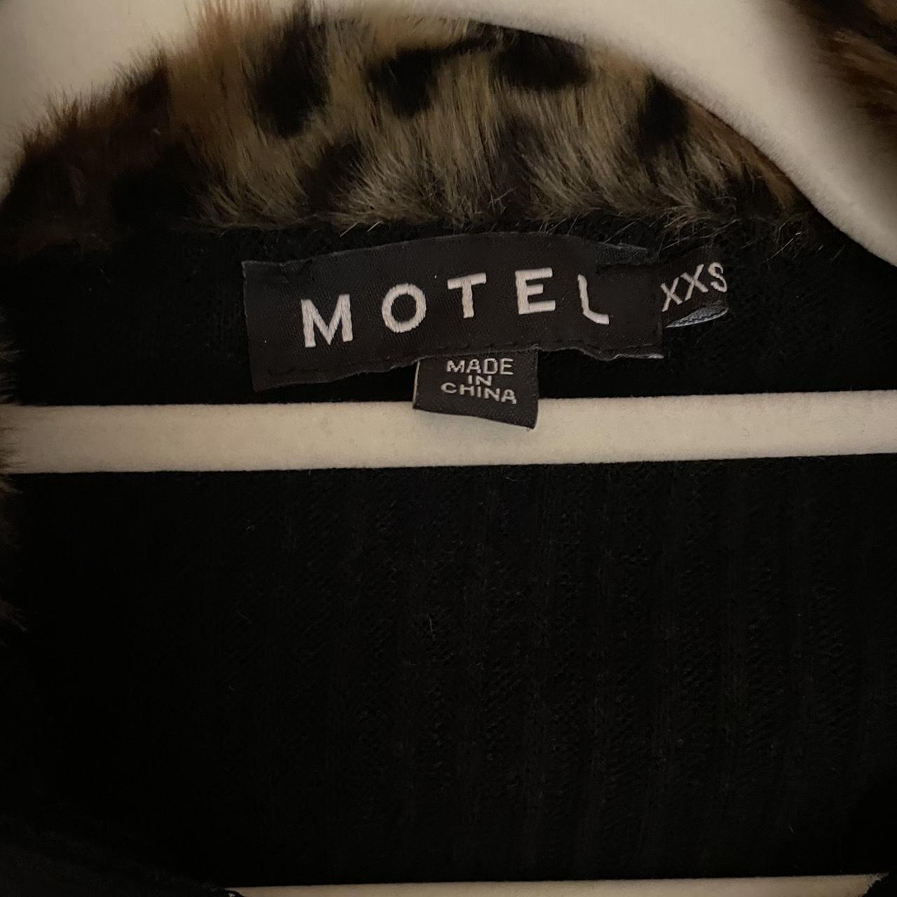 Motel Rocks Fluffy edged Zip-up Cardigan Worn once,... - Depop