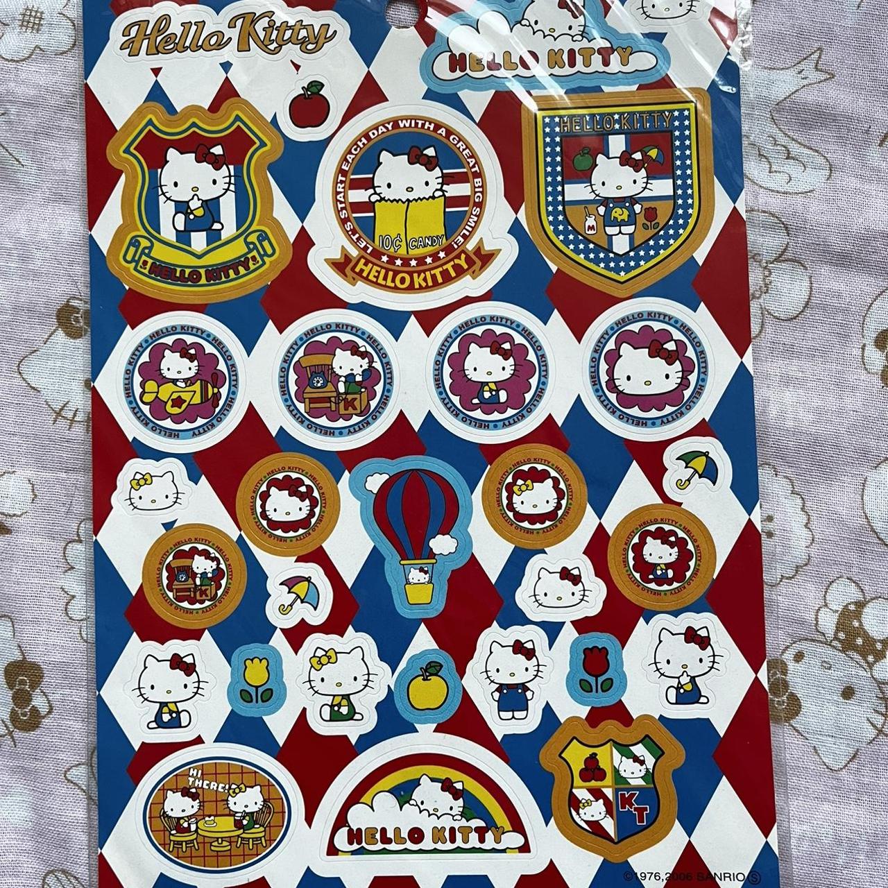 Vintage Hello Kitty Sticker Sheet These super cute... - Depop