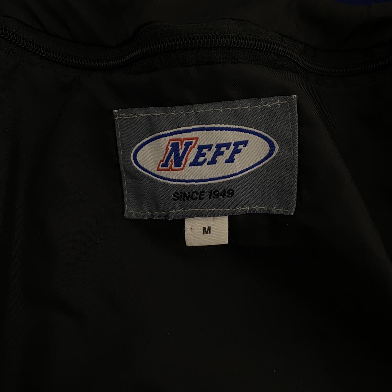 Vintage Neff letterman/ varsity jacket with leather... - Depop