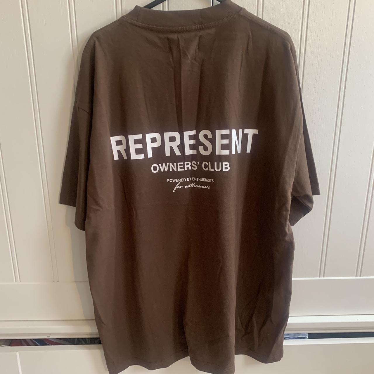 Brown represent tee Brand new Size M - Depop