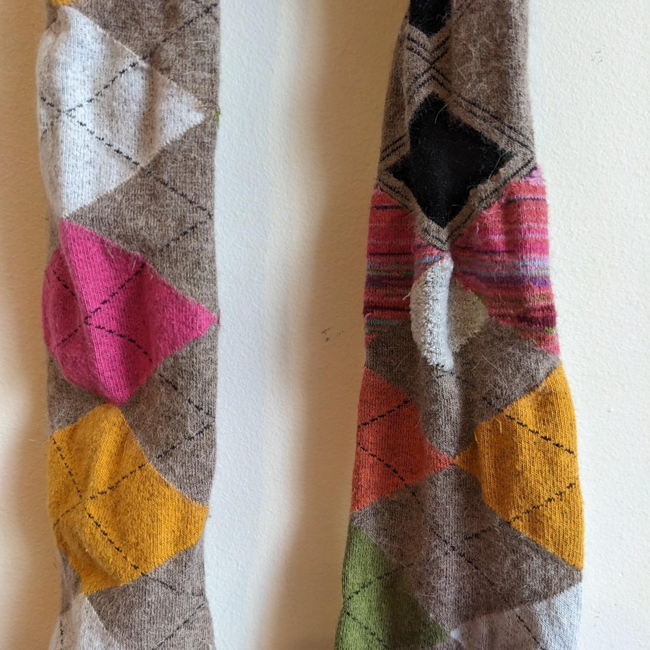 The MOST incredible grey patterned wool tights.... | Depop