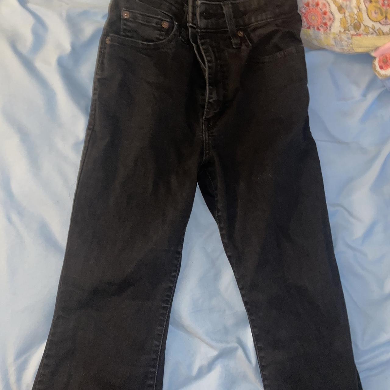 Black 726 flare Levi jeans - Depop