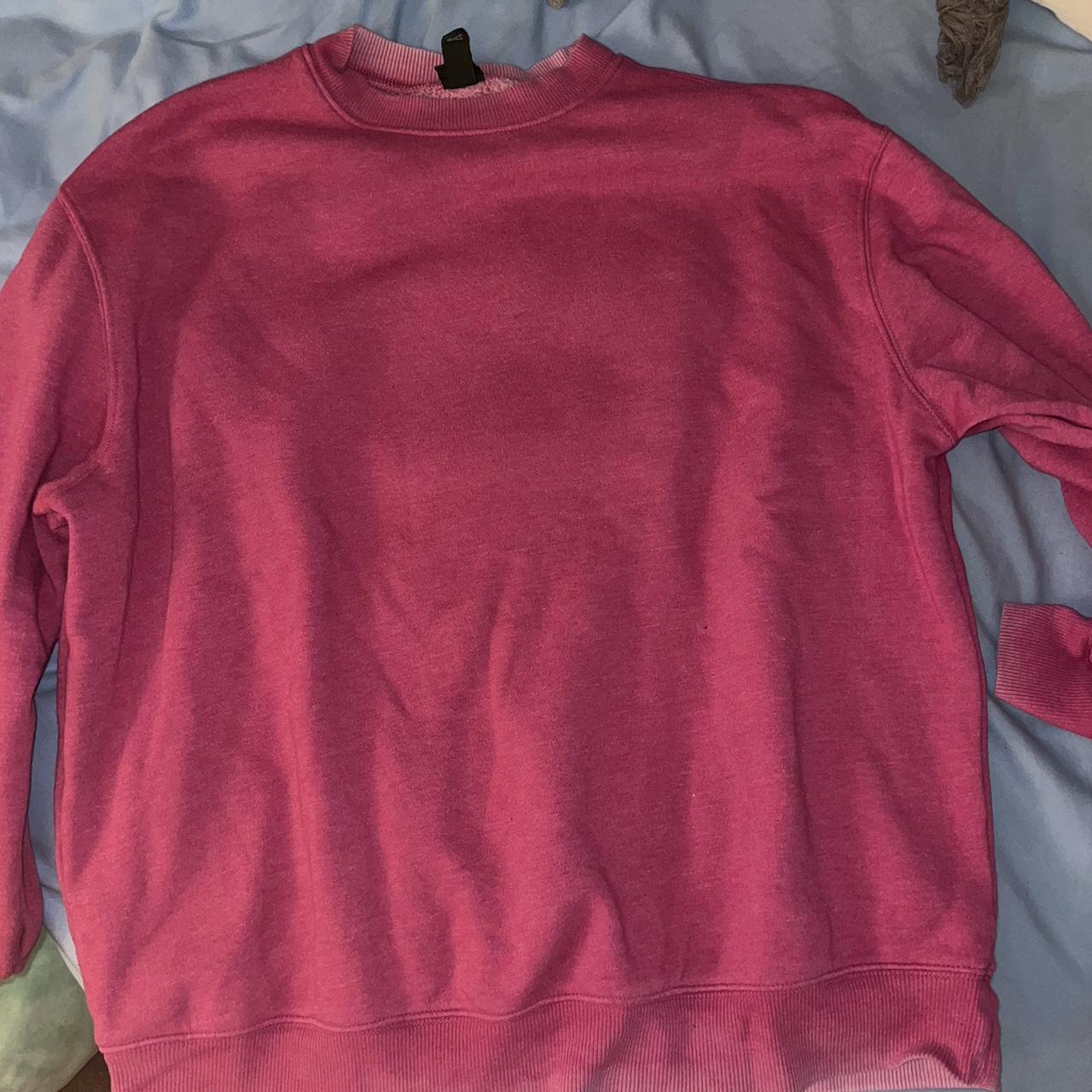 Target pink crew neck hoodie - Depop