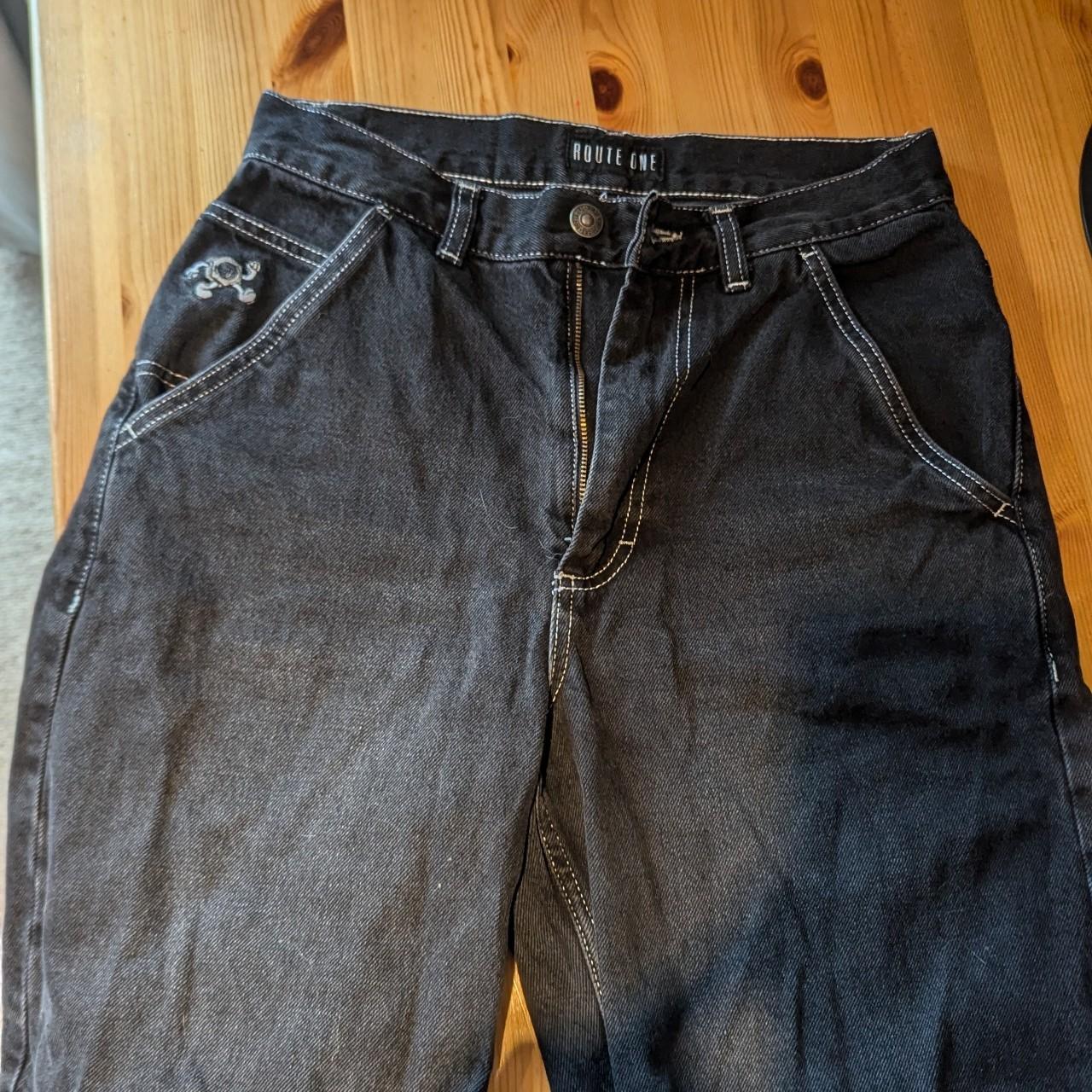 Black route one jorts Great condition - Depop