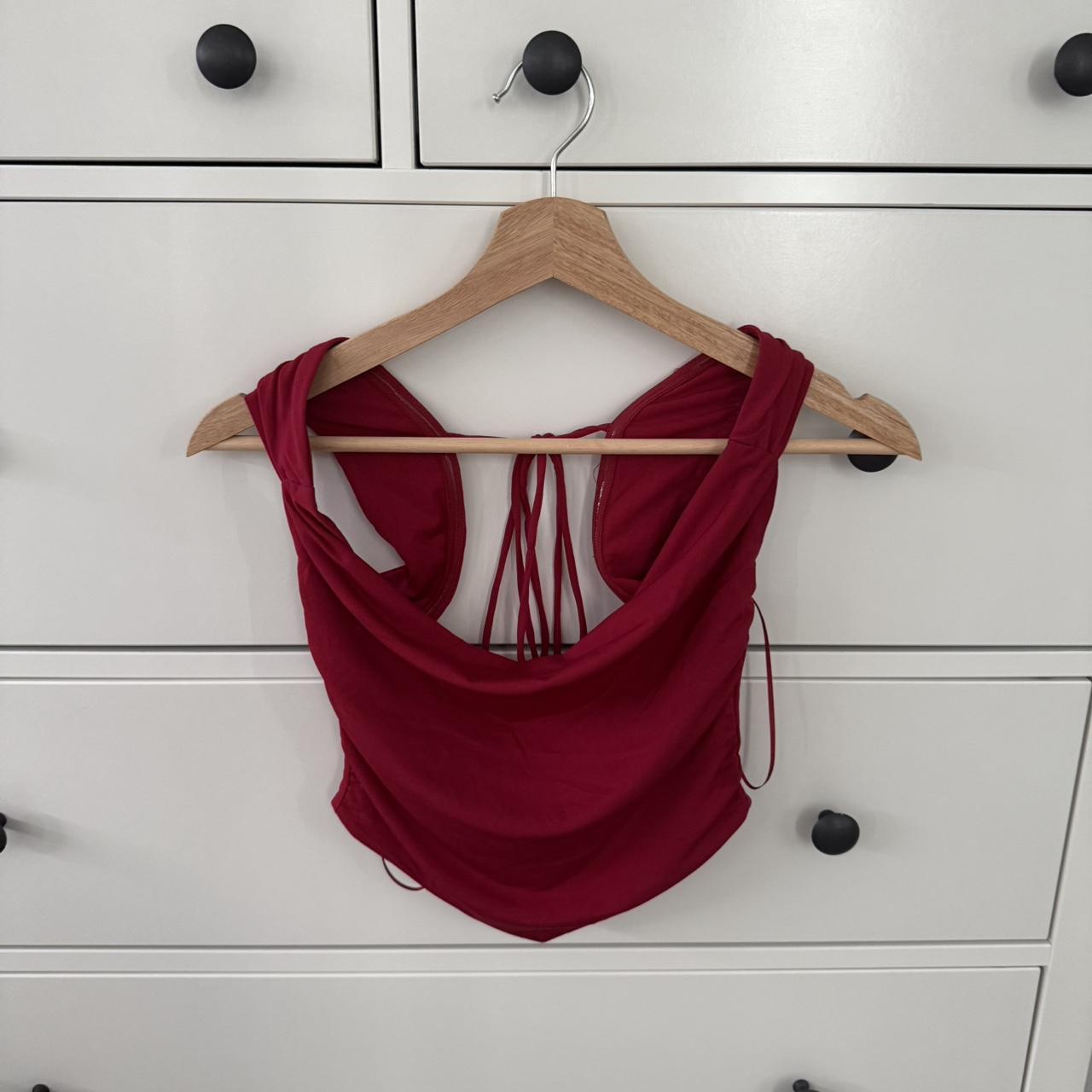perfect strangers red top perfect going out top... - Depop