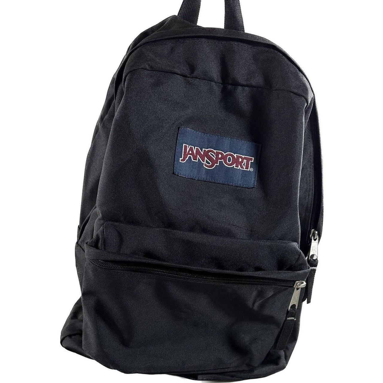 Jansport Backpack Black Bag Multi Pocket... - Depop