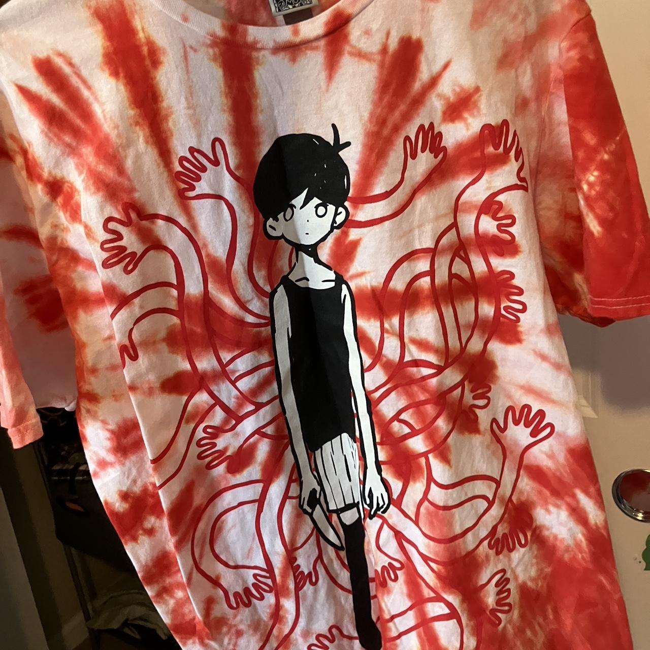 Official omocat omori merch Red hands shirt Brand... - Depop