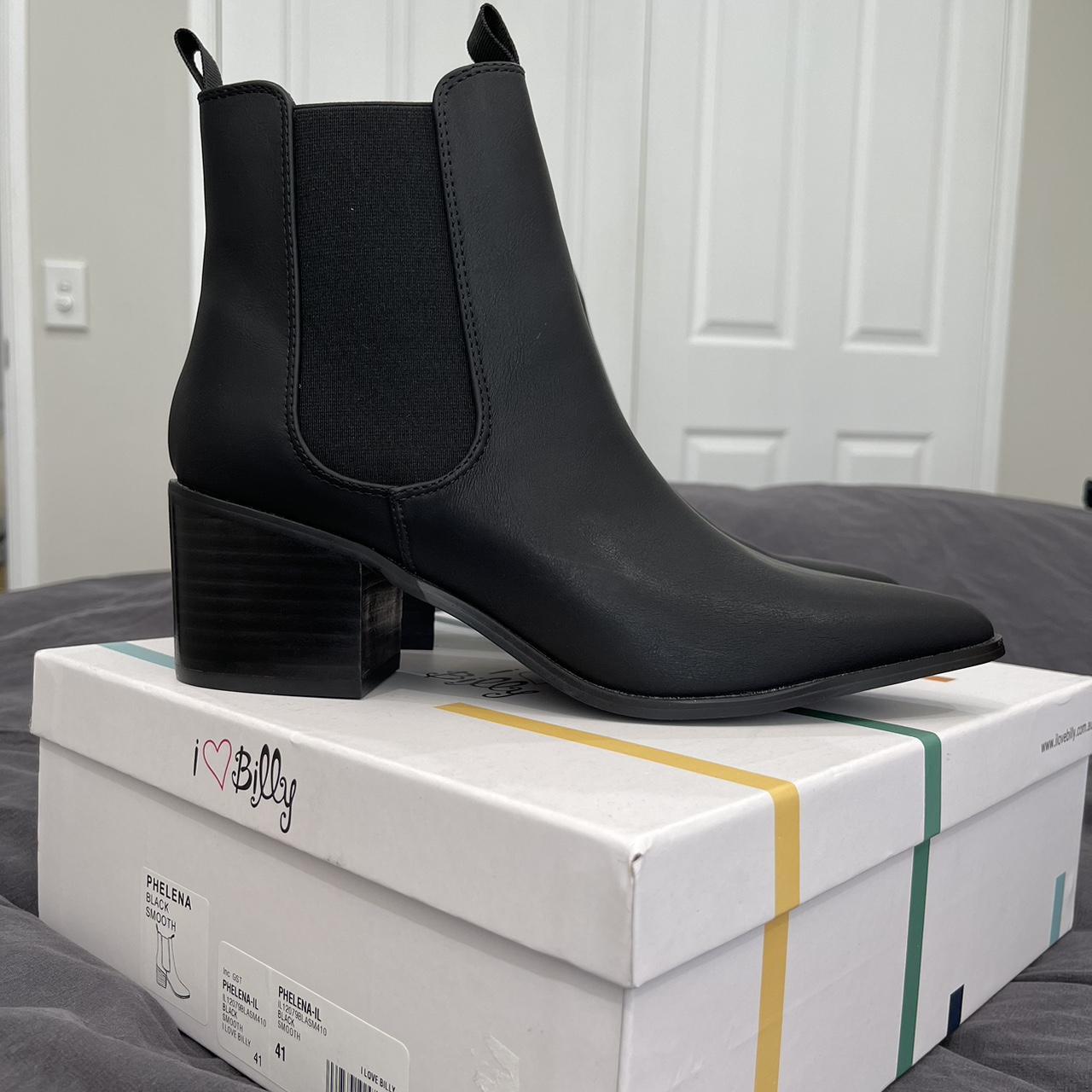Billy J - Women’s Black Ankle Boots / Size 41 •... - Depop