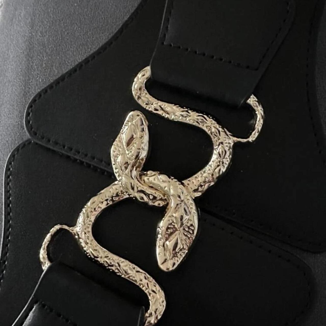 Black snake corset belt Halloween 🎃 accessories... - Depop