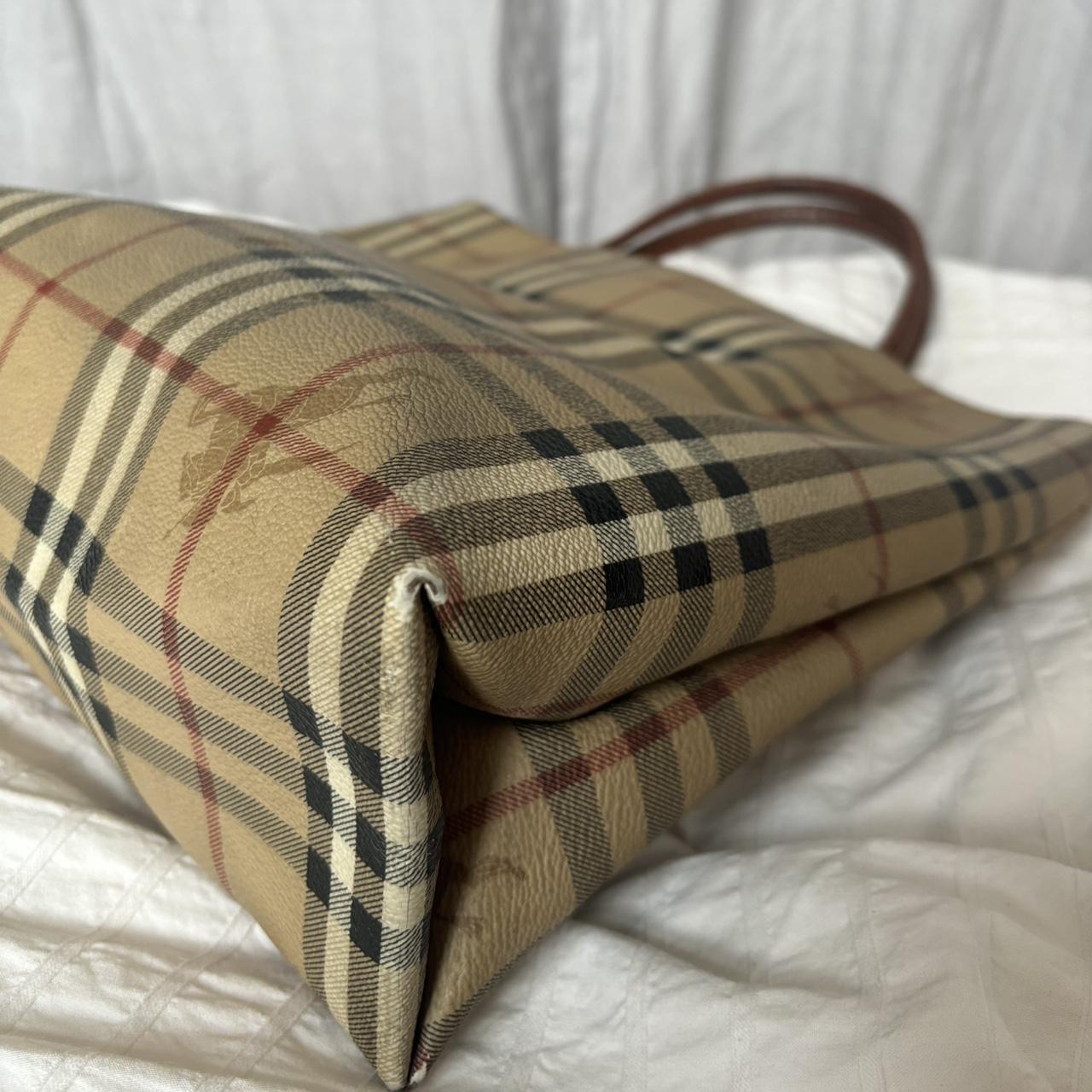 Vintage Burberry nova check shopping handbag Some... - Depop