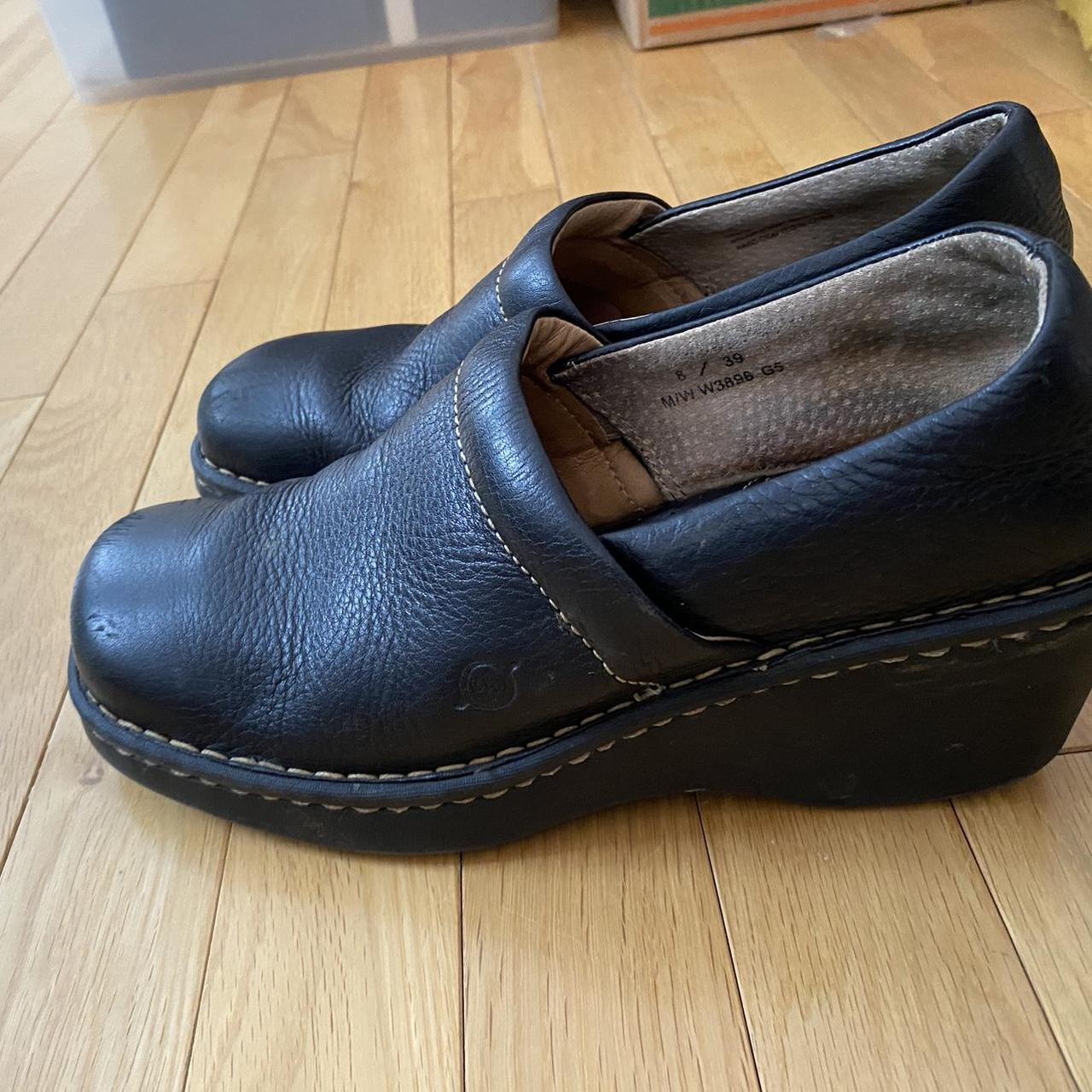 Super cute square toe clogs. Some wear on the sole... - Depop