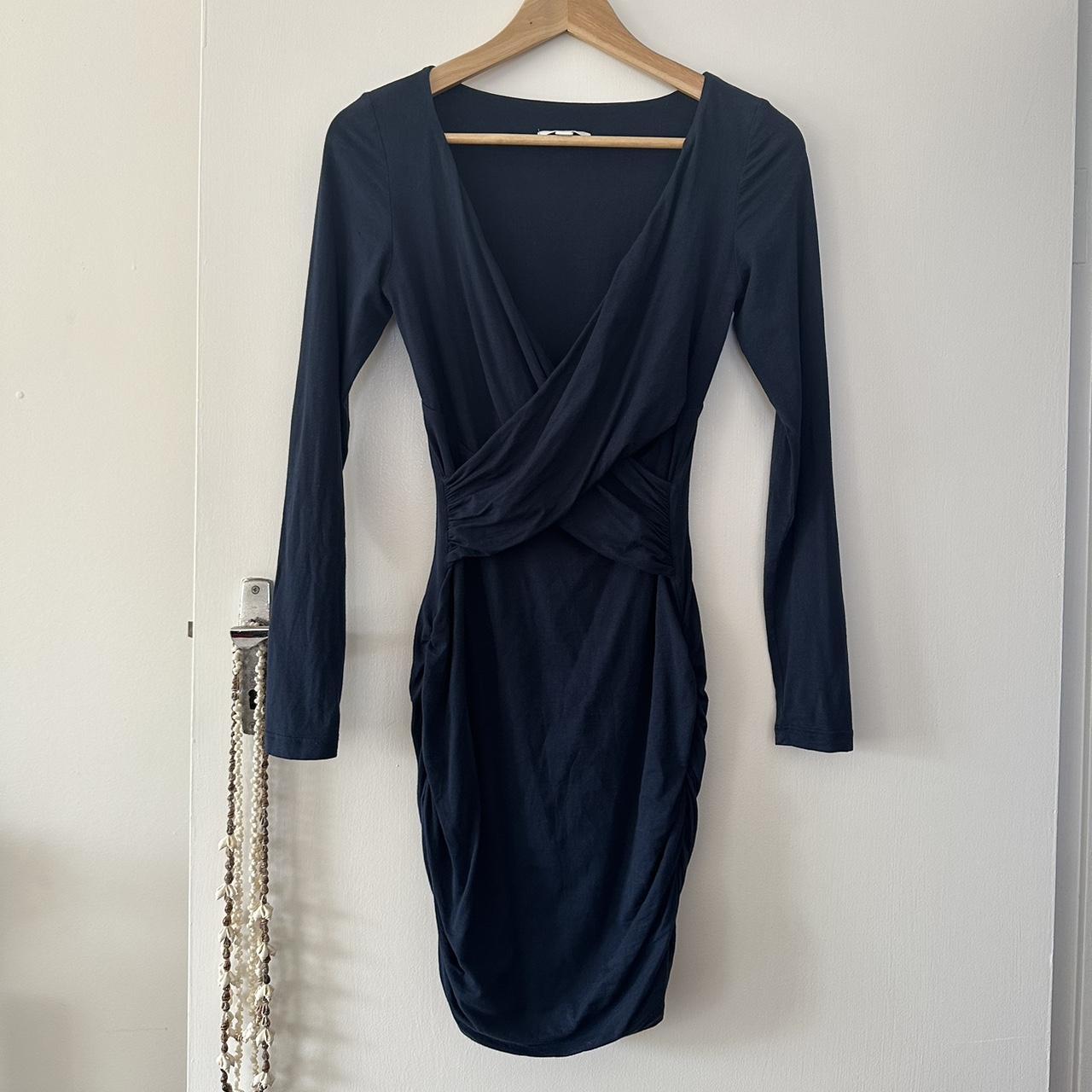 BODYCON KOOKAI MINI DRESS Timeless navy blue long... - Depop