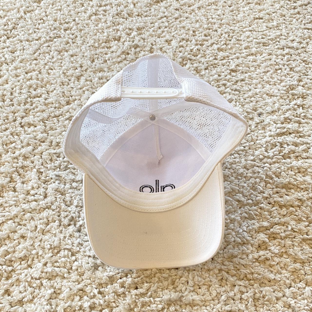 white adjustable alo hat PRICE FIRM - unisex -... - Depop