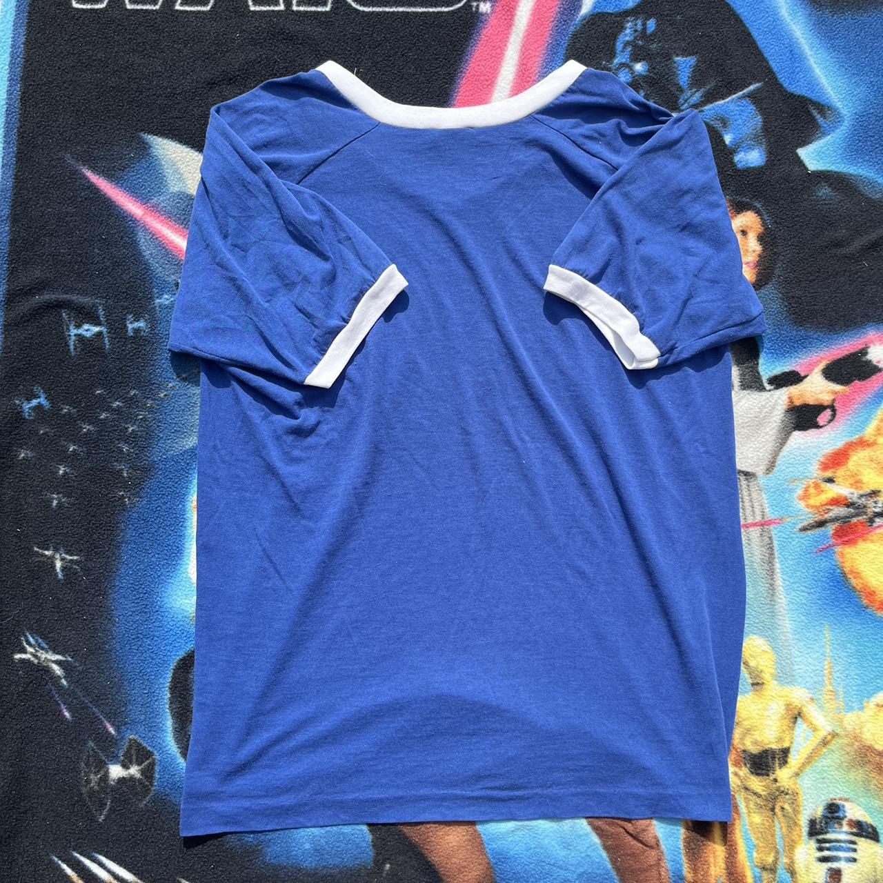 Vintage 80s Ringer T-Shirt -Good Condition -Low... - Depop