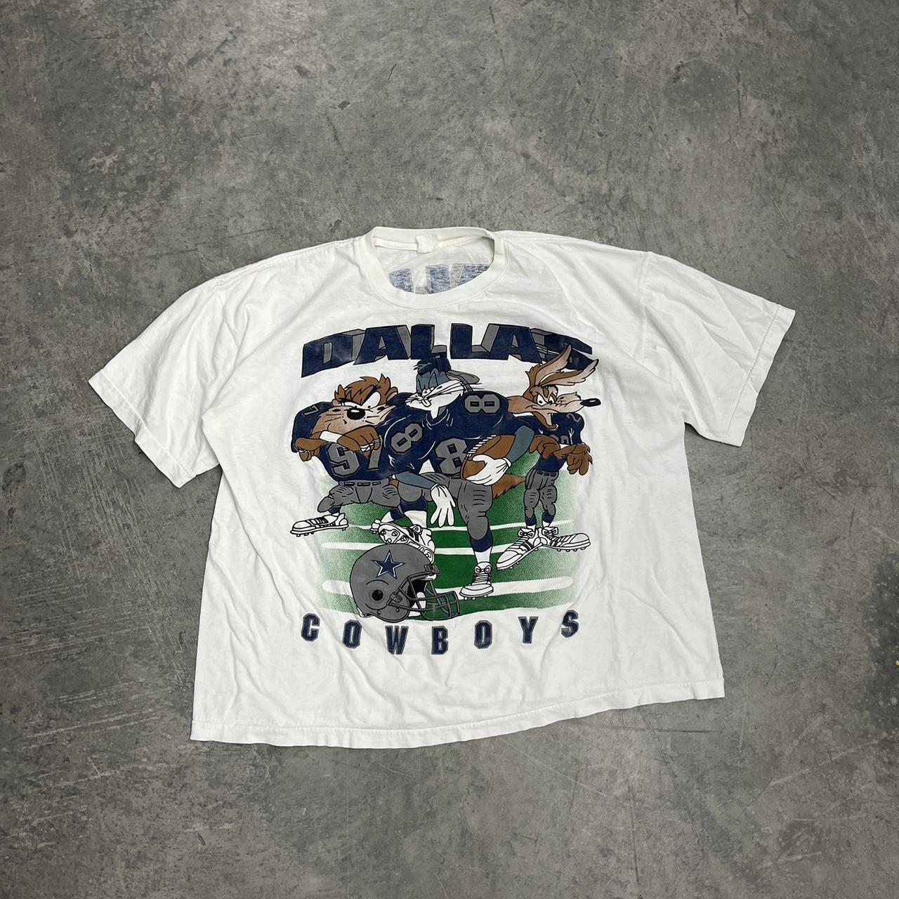 Vintage 90s Dallas Cowboys Looney Tunes Graphic... - Depop