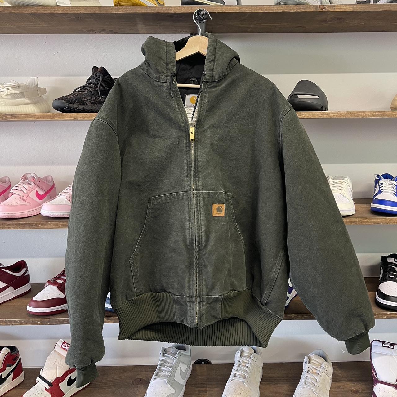 Vintage olive carhartt Carhartt Jacket XL No flaws... - Depop