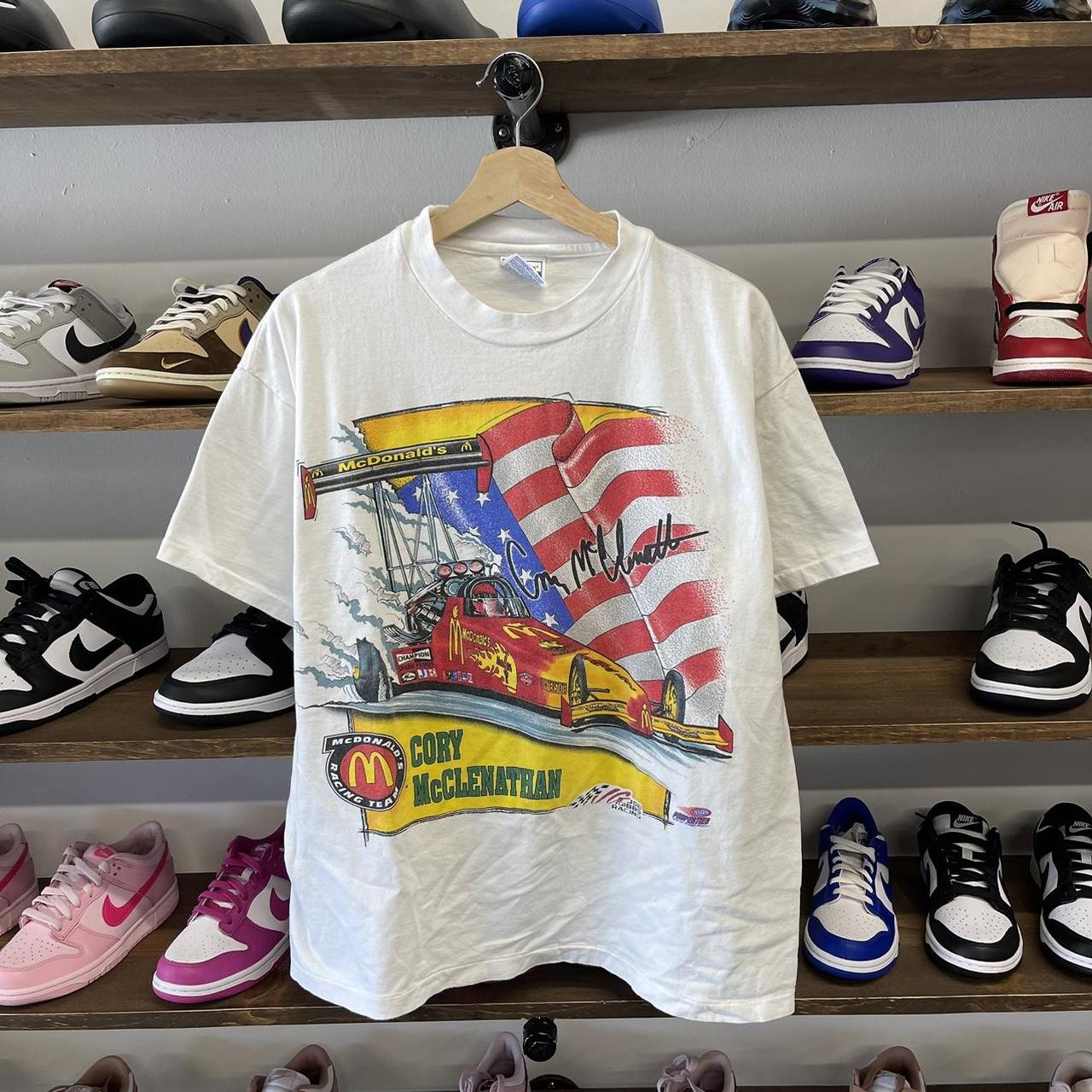 Vintage 90s NASCAR Racing x Atlanta Olympics Shirt... - Depop