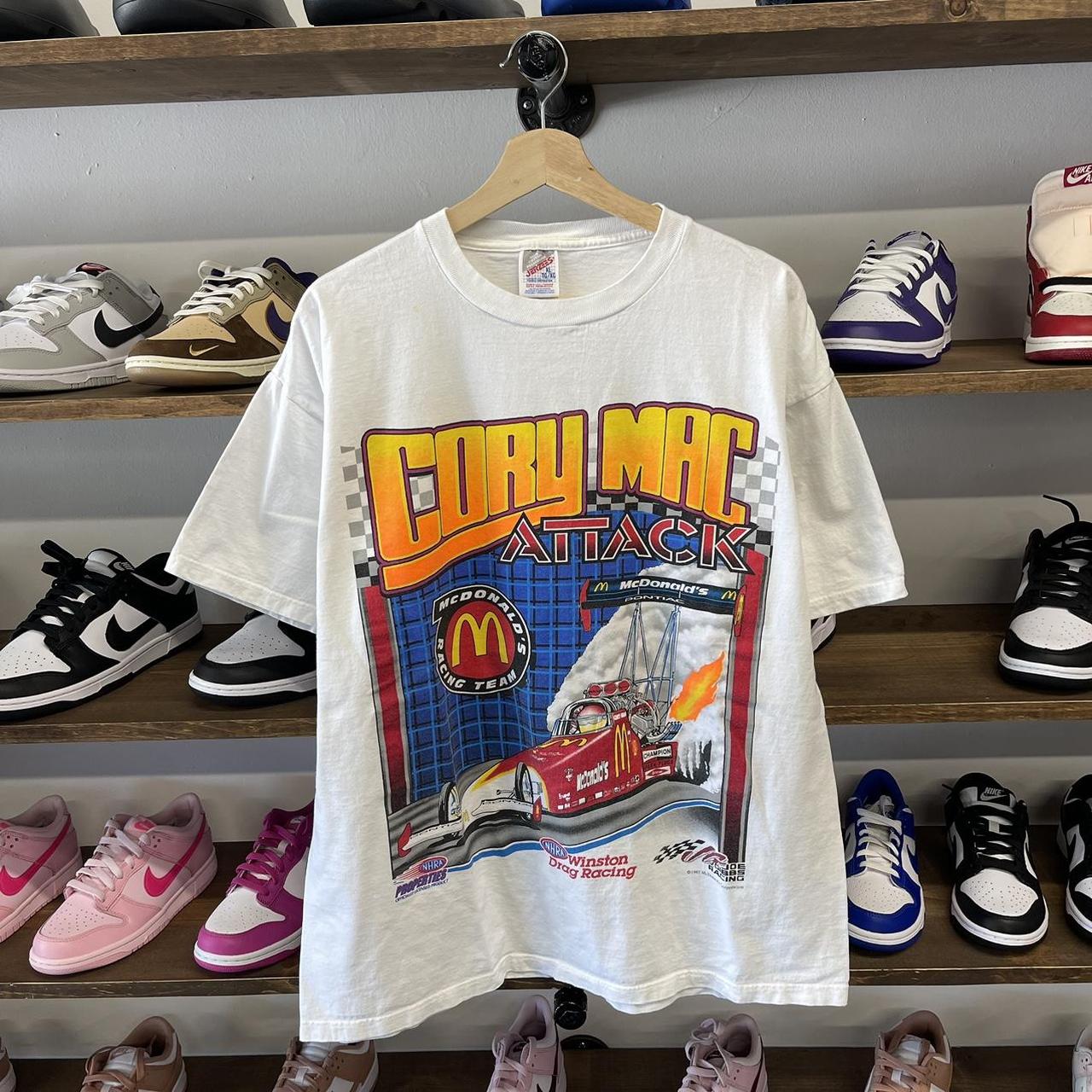 Vintage 90s McDonald’s NASCAR Racing Shirt In good... - Depop