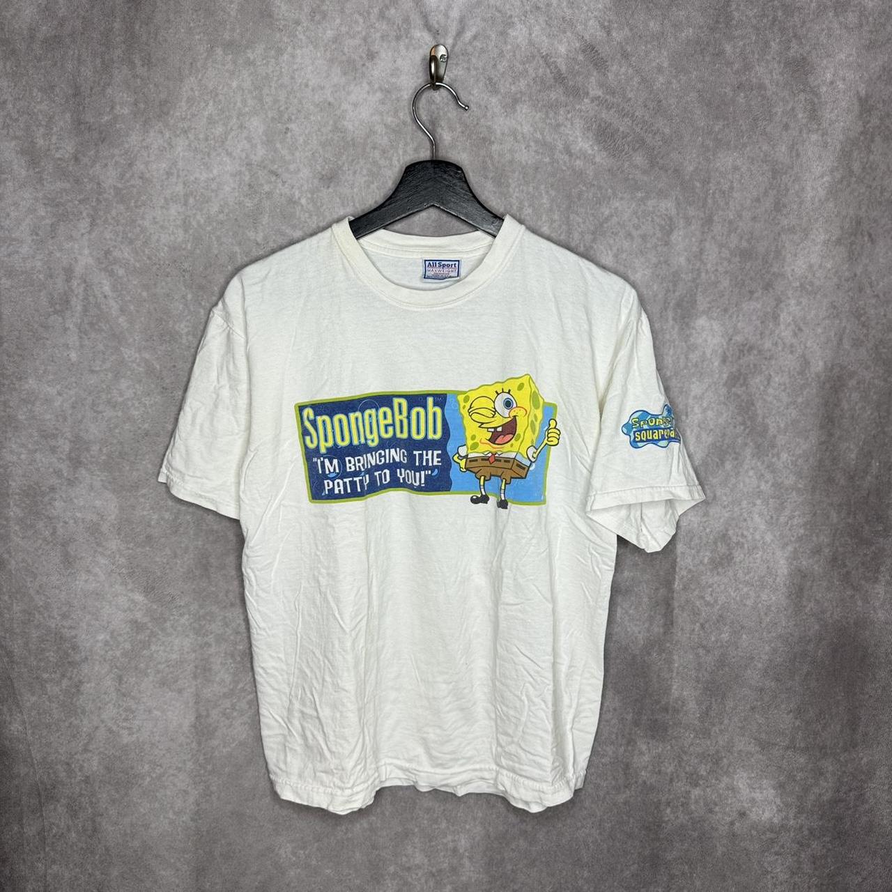 Vintage 90’s SpongeBob SquarePants Nickelodeon Shirt... - Depop