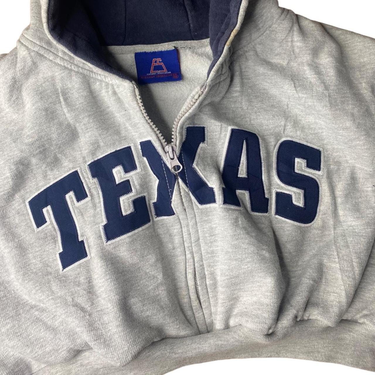 Reworked custom - Texas crop zip up hoodie - custom... - Depop