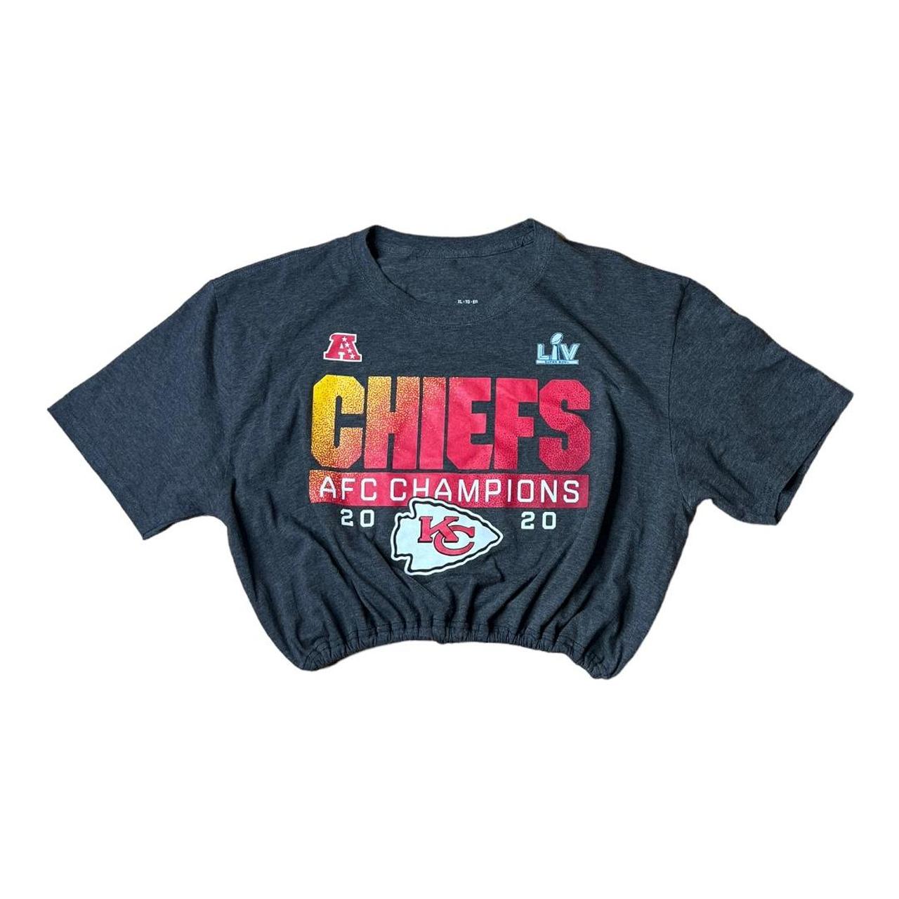 reworked custom Kansas City Chiefs crop top - Chiefs... - Depop