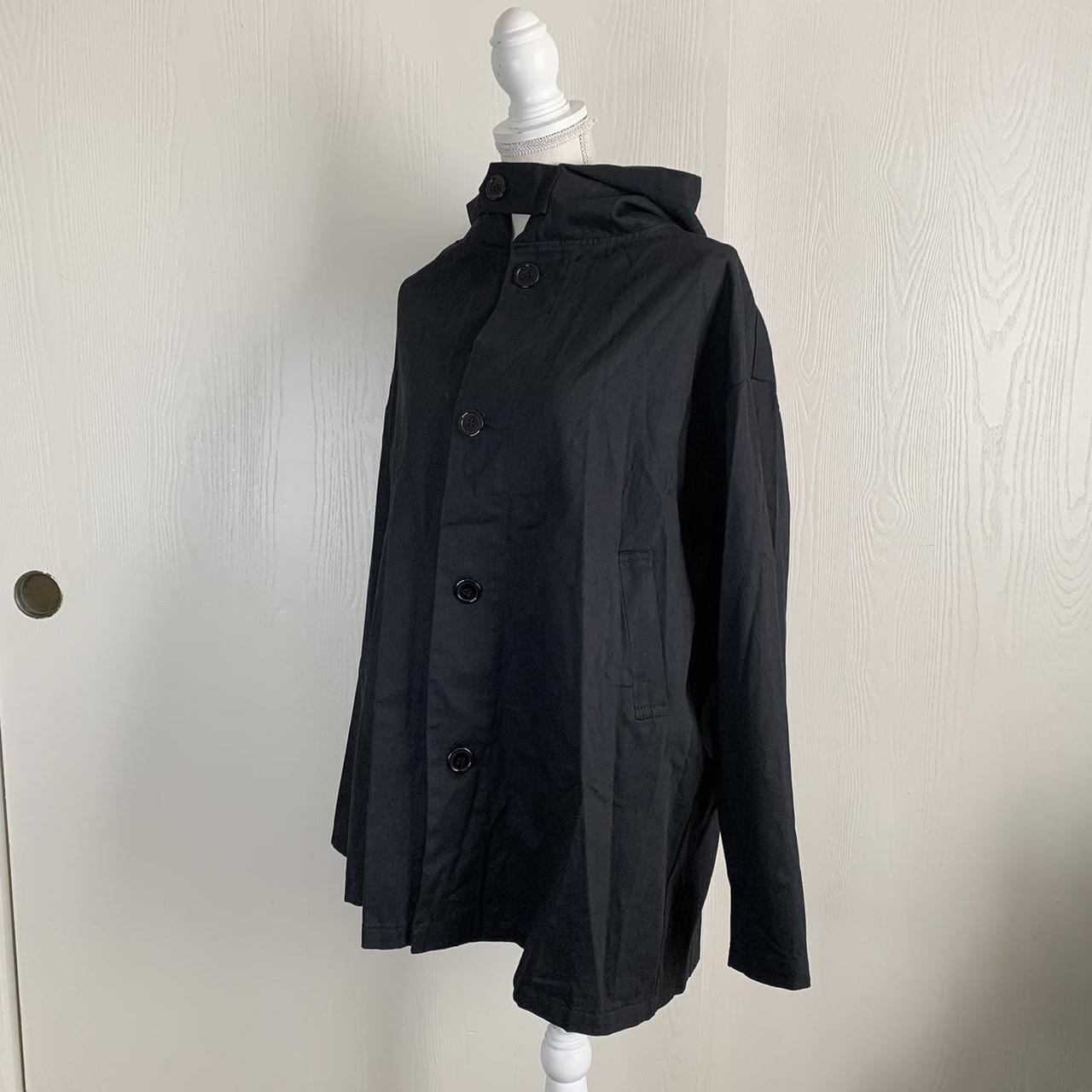 Oversized black button up jacket NWT Dramatic... - Depop