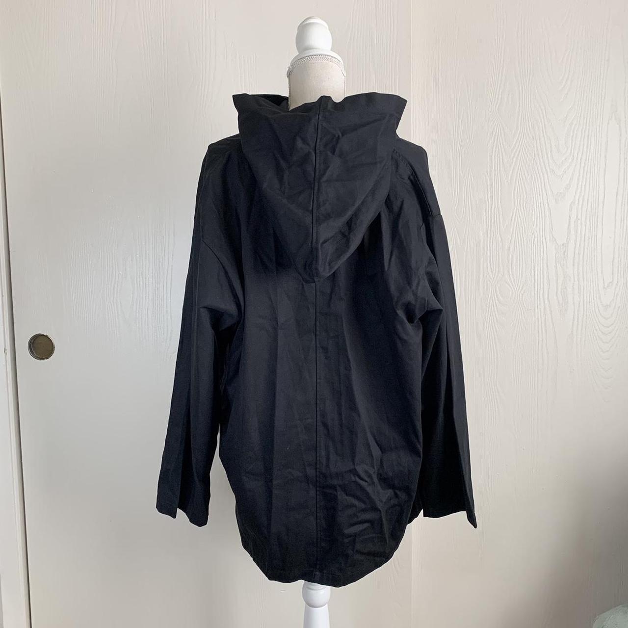 Oversized black button up jacket NWT Dramatic... - Depop