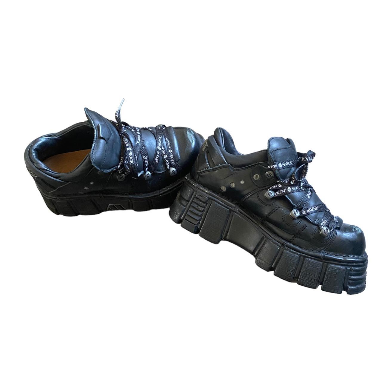 New Rock Women's Black Trainers | Depop