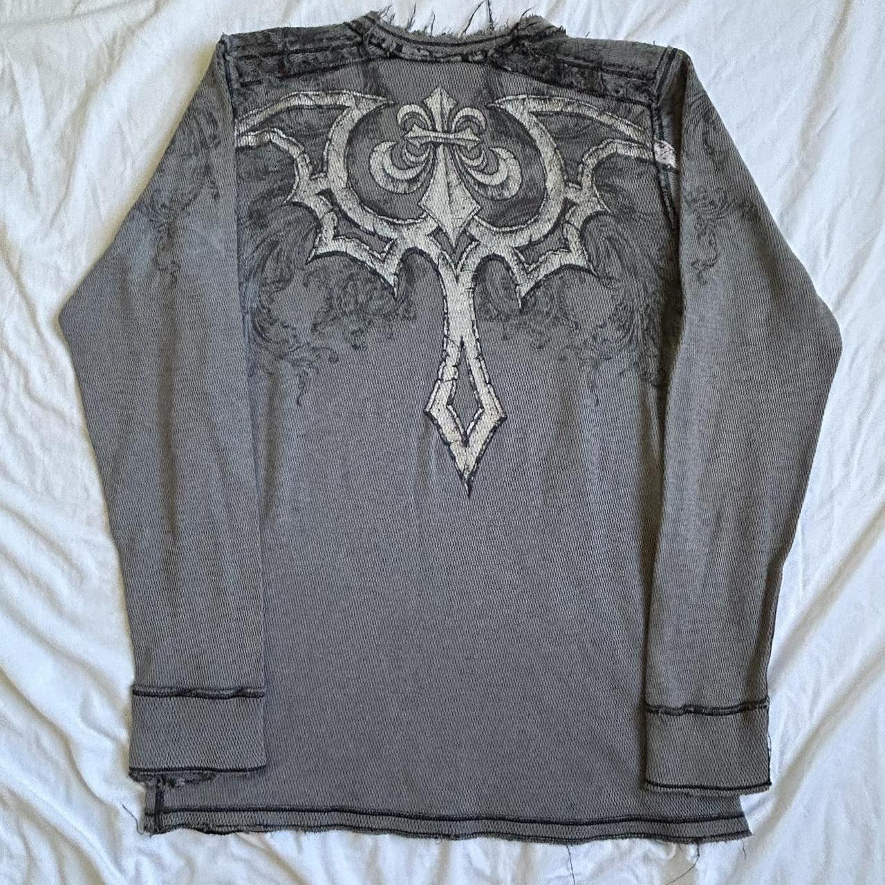 y2k cyber grunge rare affliction reversible... - Depop