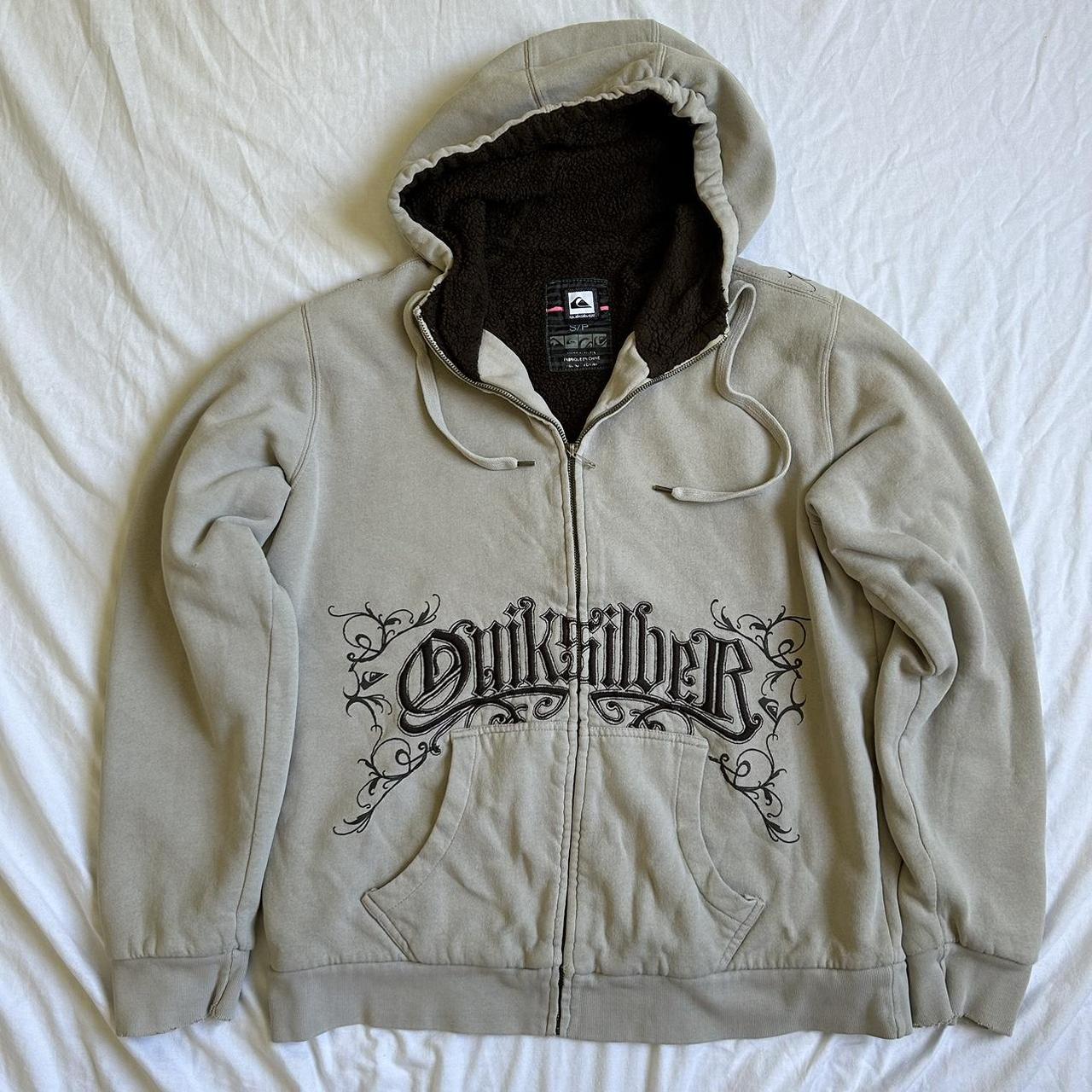 y2k surf grunge vintage quicksilver zip up ★... - Depop