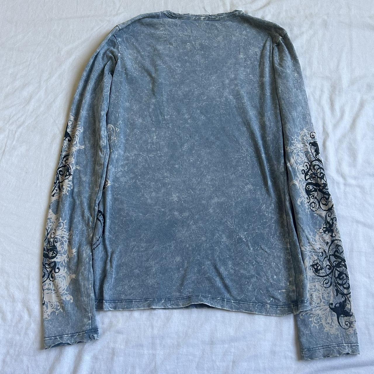y2k grunge emo cyber y2k shirt ★ 2000s top... - Depop