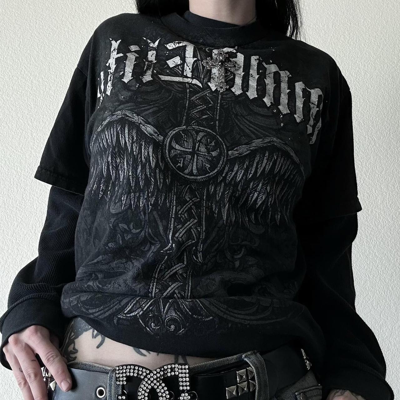Y2K grunge mall goth thermal ★ 2000s cyber grunge... | Depop