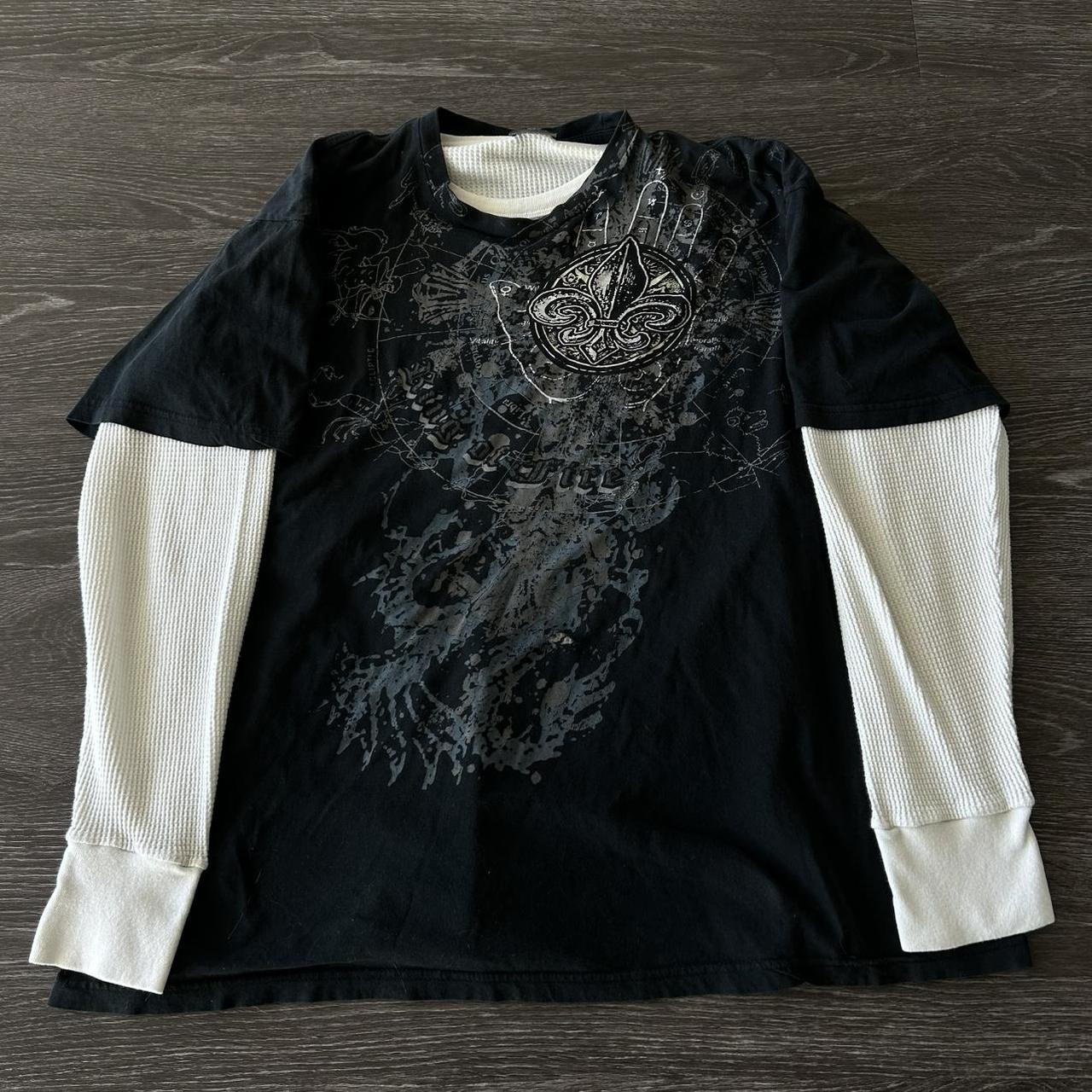 Y2K grunge mall goth thermal ★ 2000s cyber grunge... | Depop