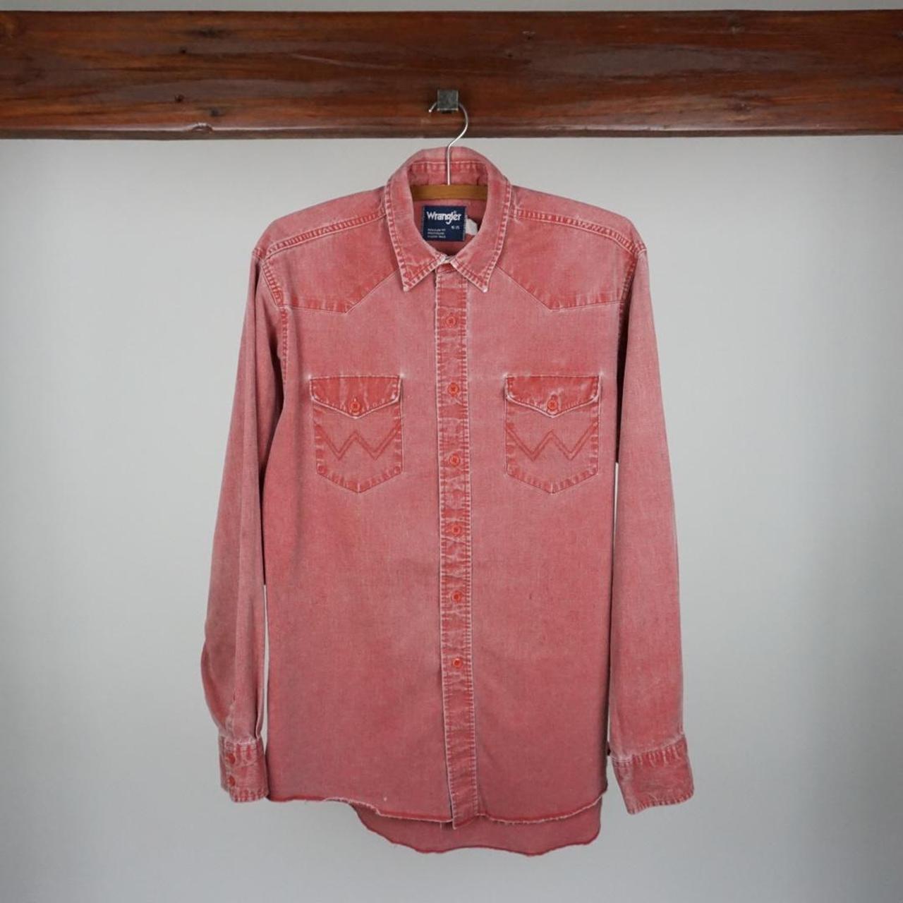 Wrangler Men's Red Shirt | Depop