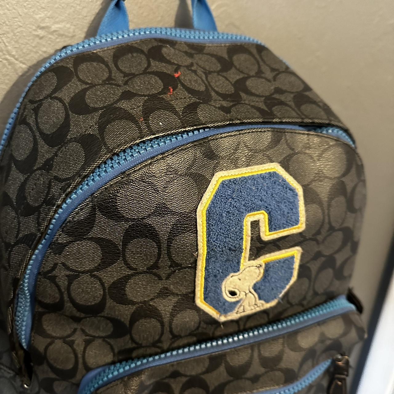 COACH X PEANUTS WEST BACKPACK IN SIGNATURE CANVAS... - Depop