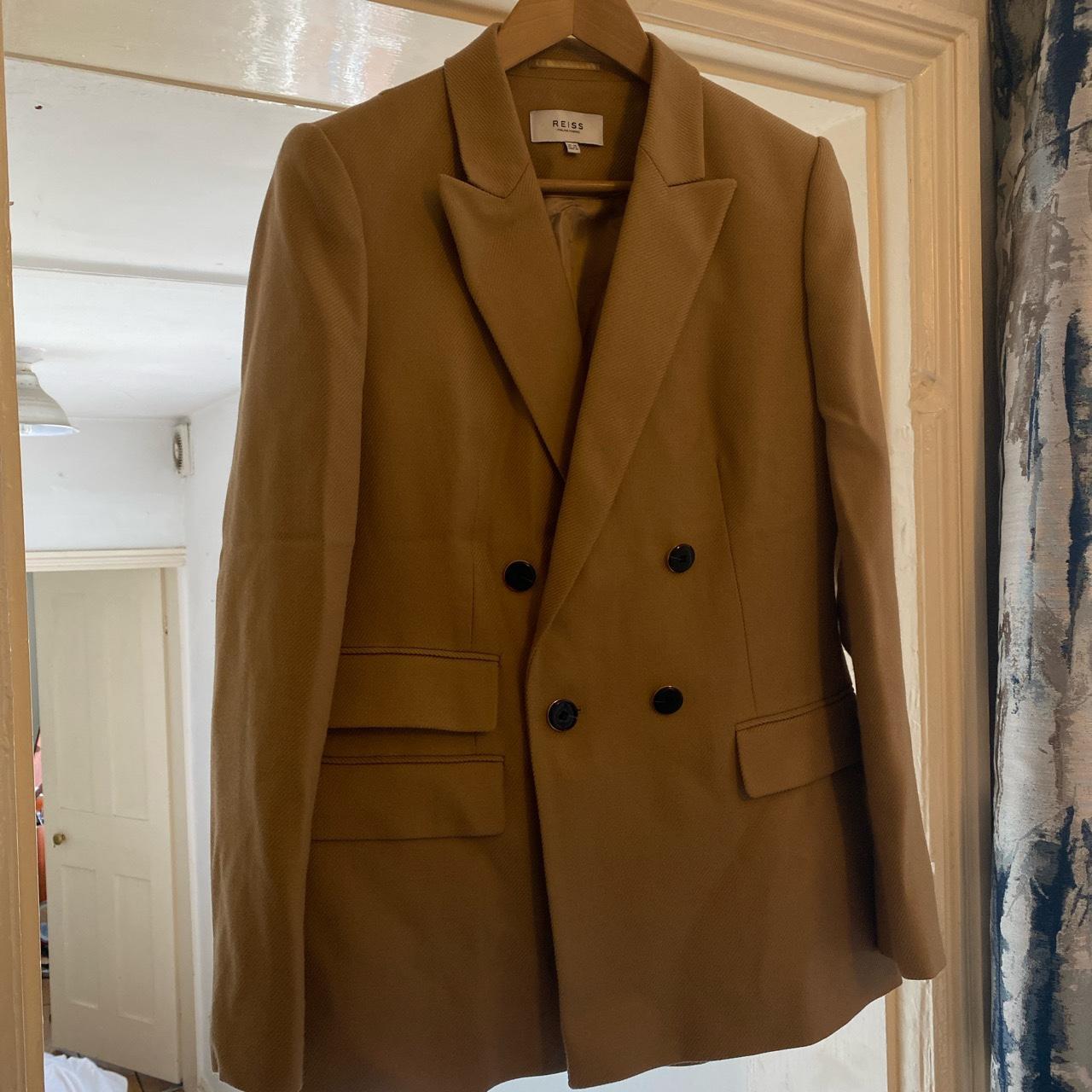 Reiss tan double breasted Ledbury blazer.... - Depop