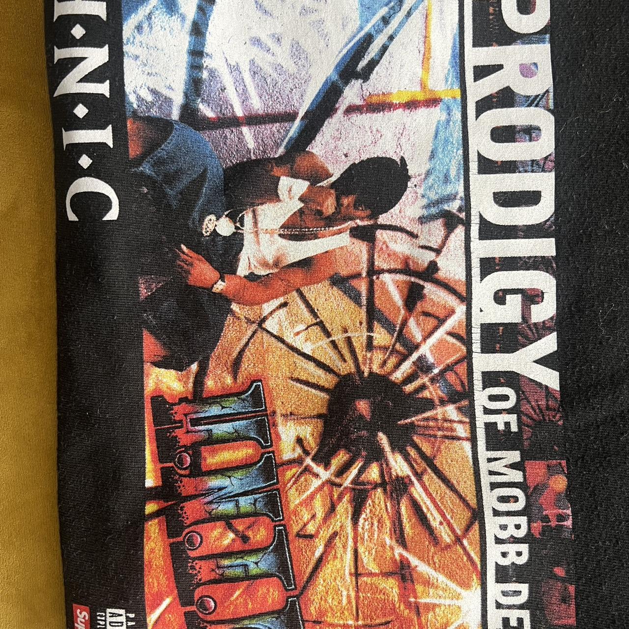 Supreme x Prodigy collab. Black - size MEDIUM. Signs... - Depop