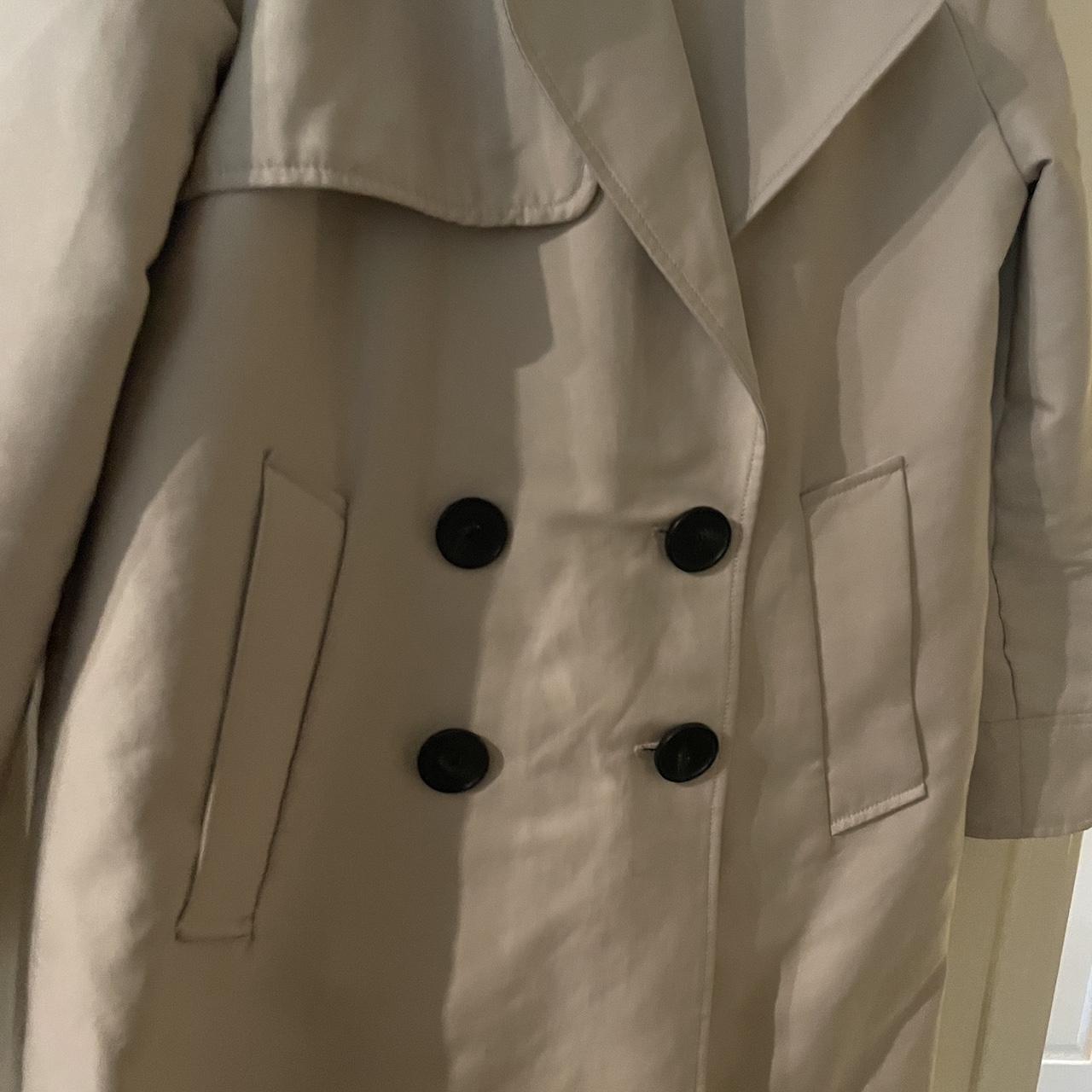 Mango Basics Beige Trench Coat M Front... - Depop