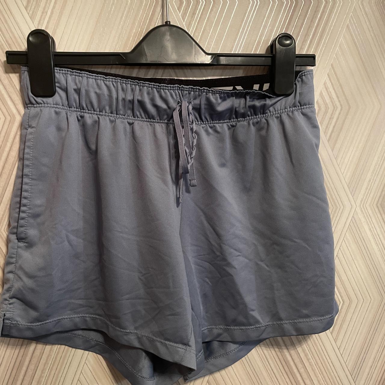 Nike Dri-Fit Pale Blue Training Shorts S Nike Logo... - Depop