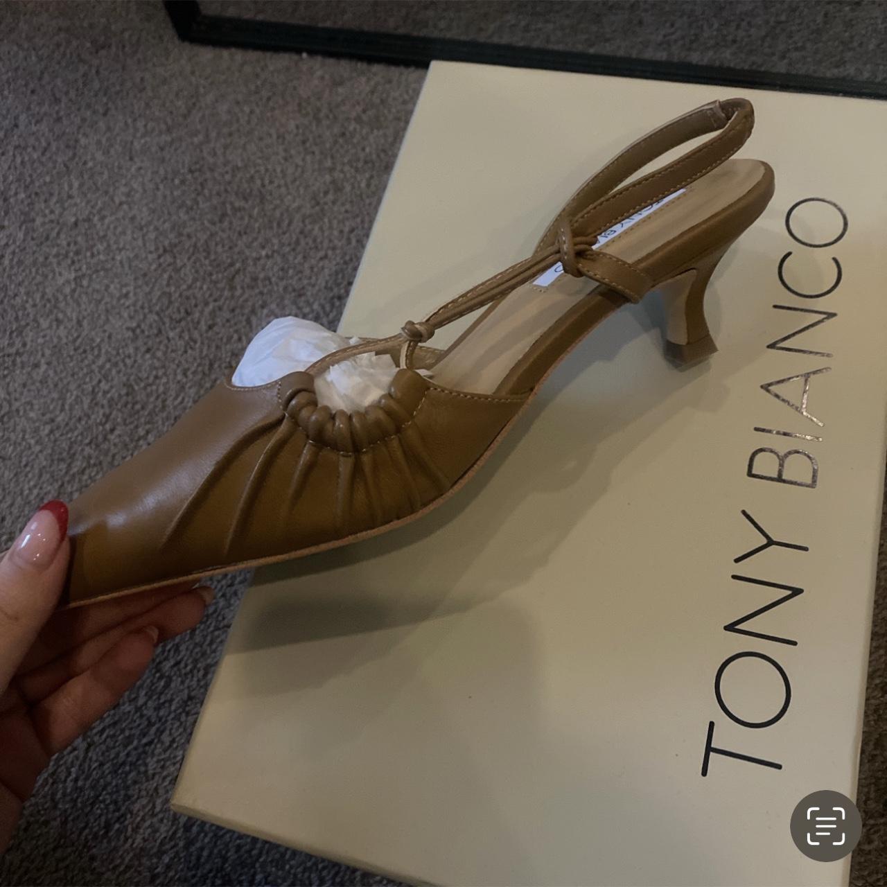 Tony Bianco | Kramer Kitten Heels Tan Nappa Size 6... - Depop