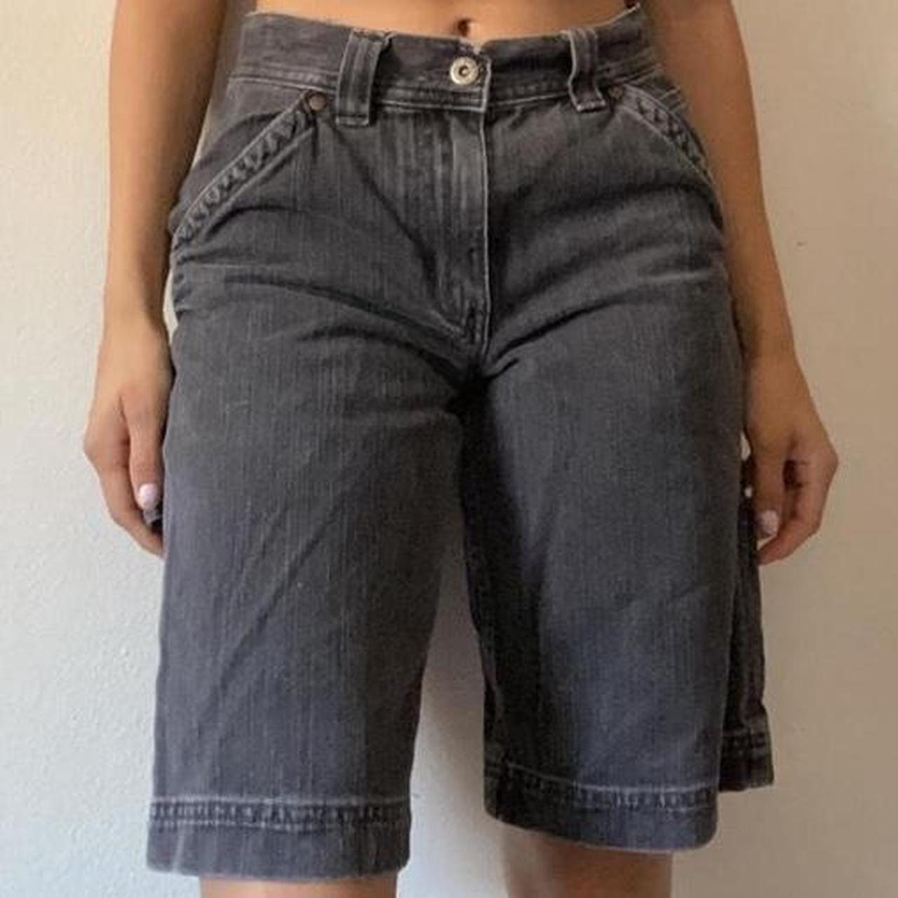Washed Grey Jorts Youth size but fit like a 2 or... | Depop