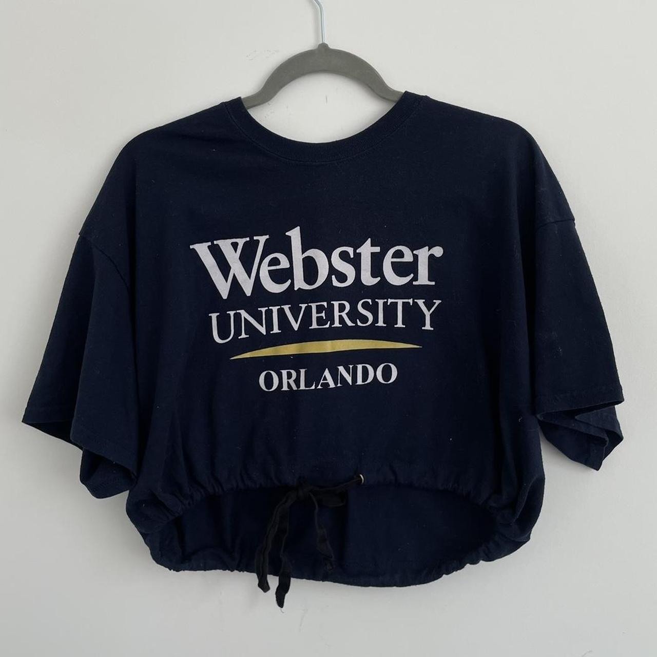 Webster university reworked crop top, originally... - Depop