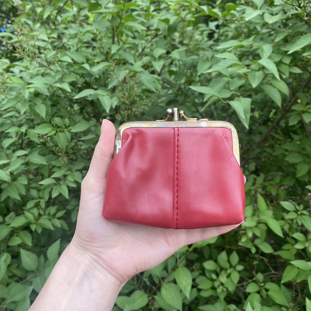 Red coin purse. Dainty with multiple pockets. Some... - Depop