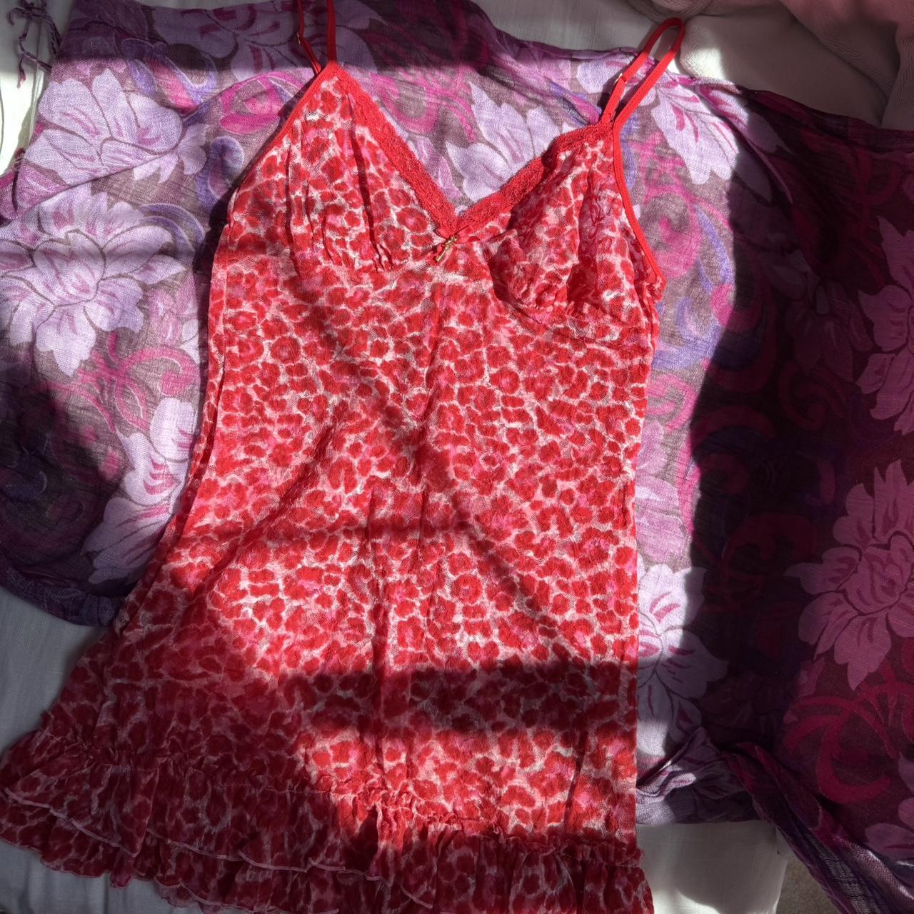 Victoria secret cheetah lace cheetah print slip... | Depop